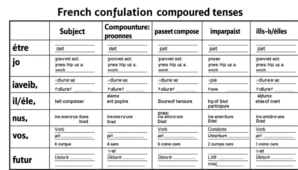 Le tableau de conjugaison temps simples et composés transforme votre ...